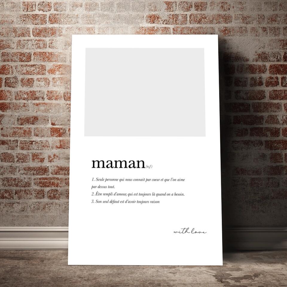 Unik® | Tableau Famille Personnalisable "La définition de Maman" – Unik ...