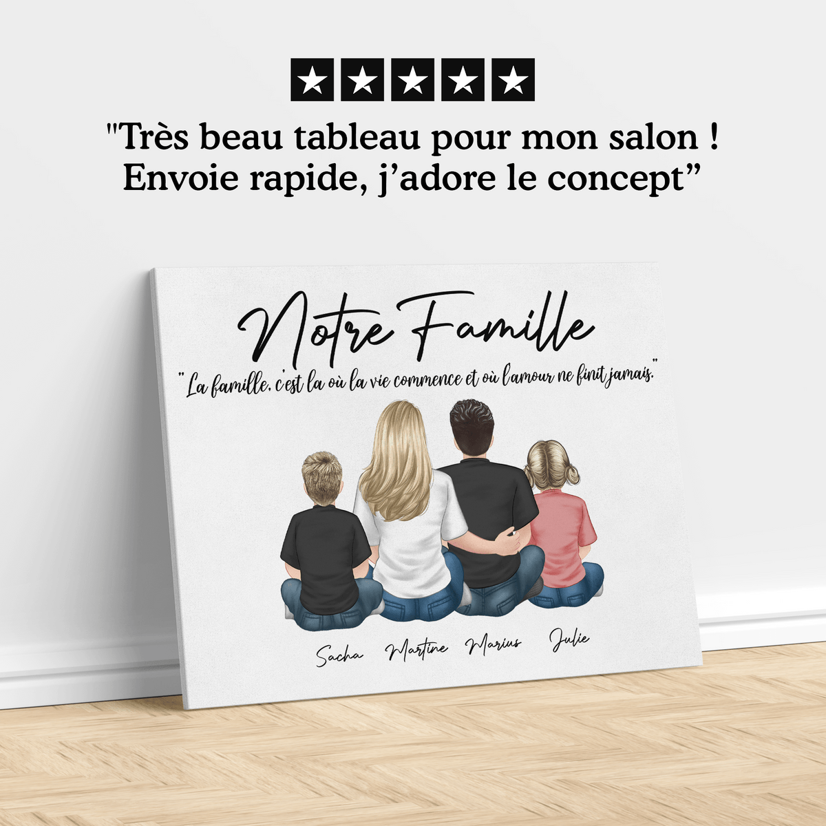 Unik® | Tableau Personnalisable "Notre Famille" – Unik Galerie