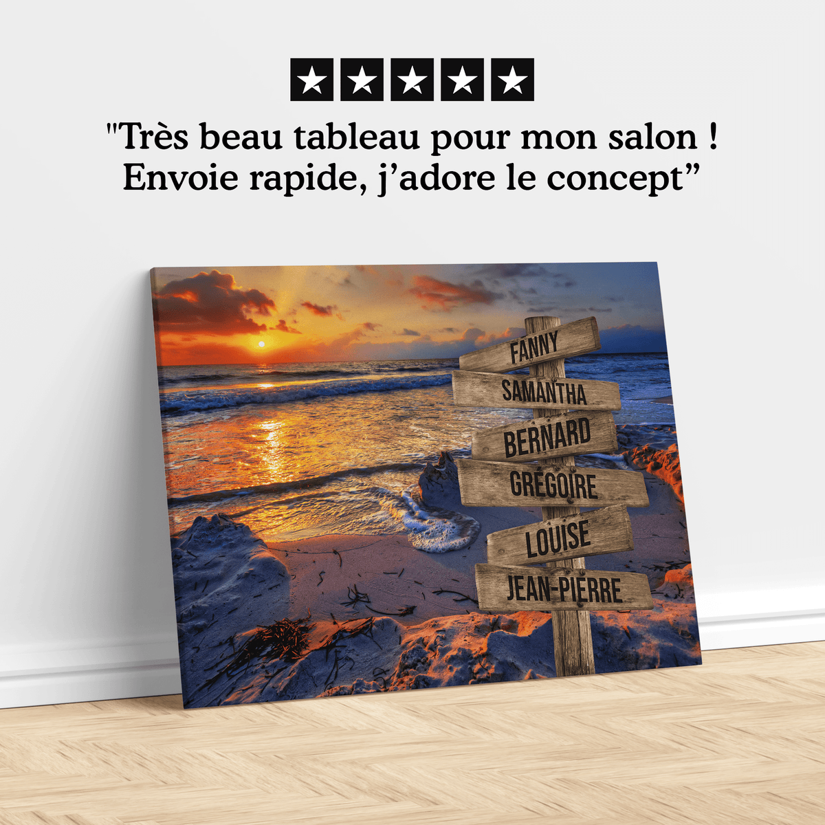Unik® | Tableau Prénoms Personnalisable "Sunset" – Unik Galerie